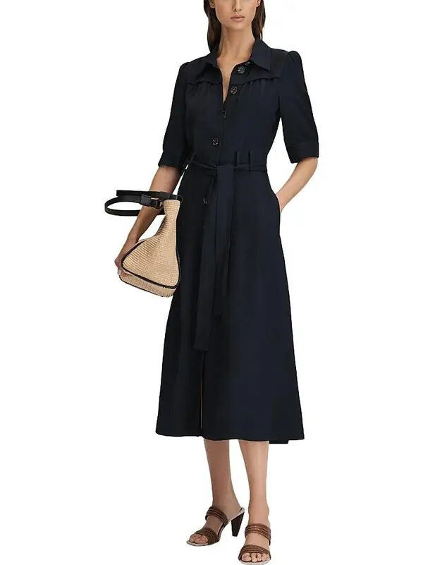 REISS Malika Dress - Navy