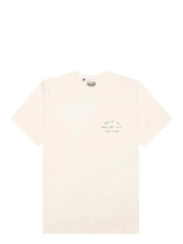 GALLERY DEPT. Property Of Stencil Tee 'antique - White