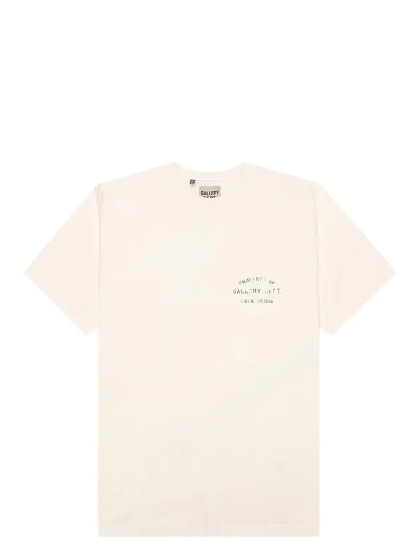 GALLERY DEPT. Property Of Stencil Tee 'antique - White