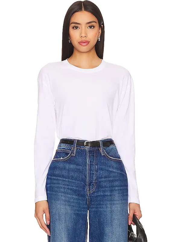 JAMES PERSE Long Sleeve Tee - White