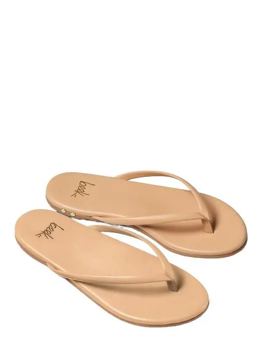 Beek Sunbeam Leather Flip-flop Sandal - Natural