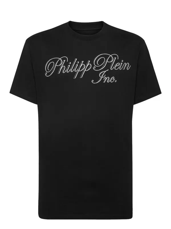 Philipp Plein Logo-print Cotton T-shirt - Black