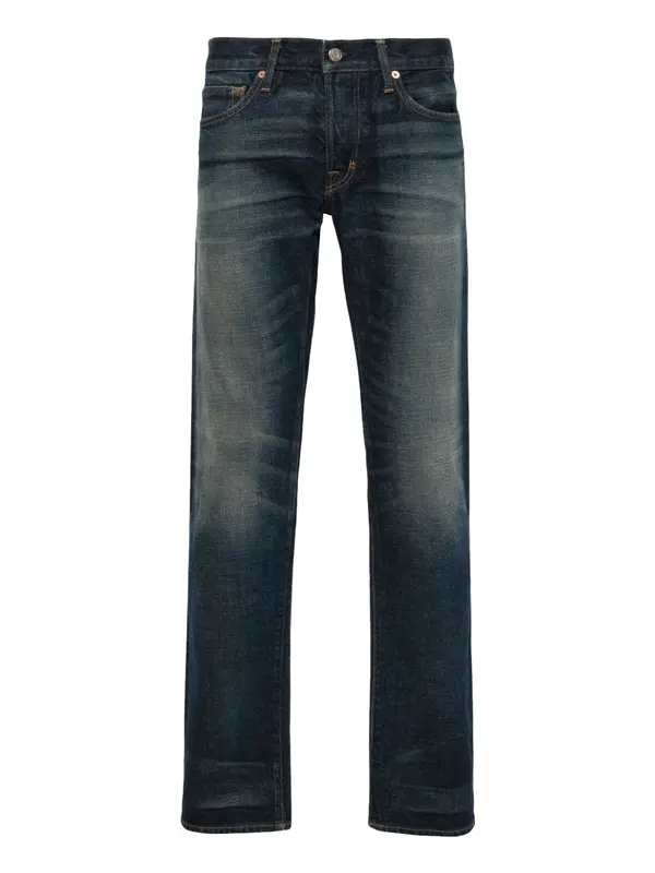 TOM FORD Mid-rise Slim-fit Jeans - Blue