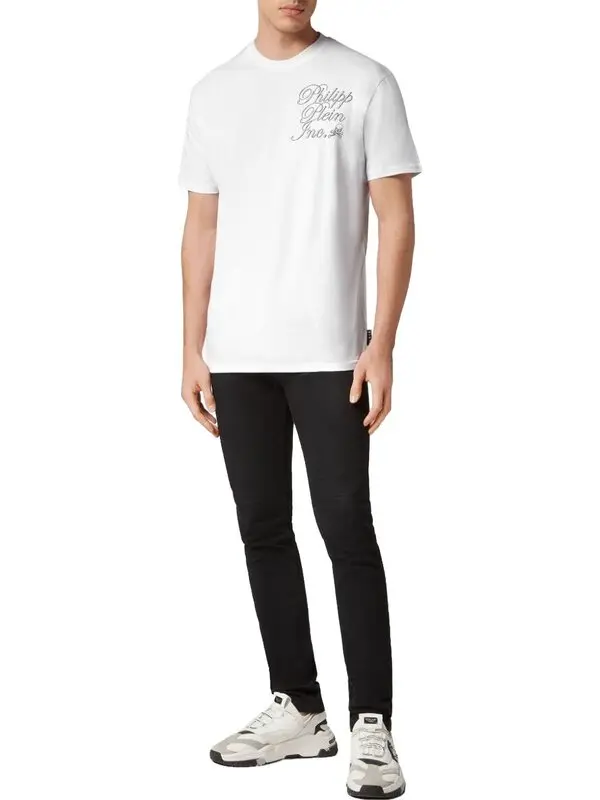 Philipp Plein Logo-print Cotton T-shirt - White