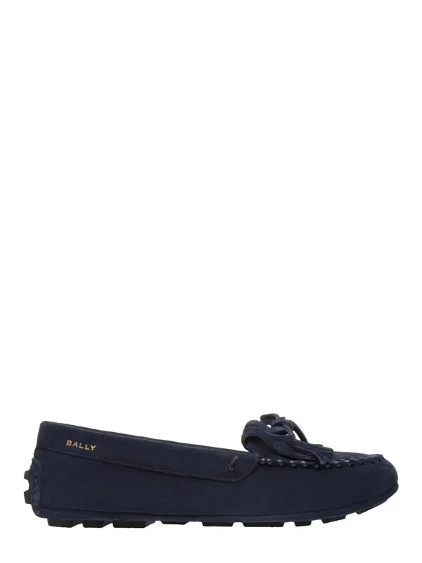 Bally Tassel-detail Suede Loafers - Blue