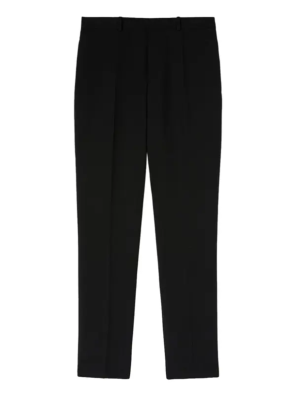 JIL SANDER Wool Tailored Trousers - Black