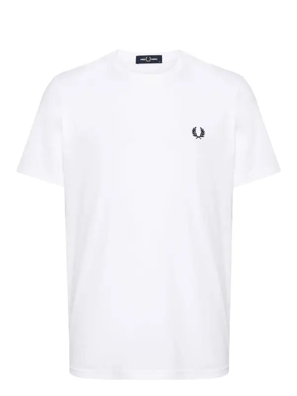 Fred Perry Logo-print Cotton T-shirt - White