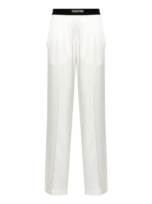 TOM FORD Satin Pajama Pants - White