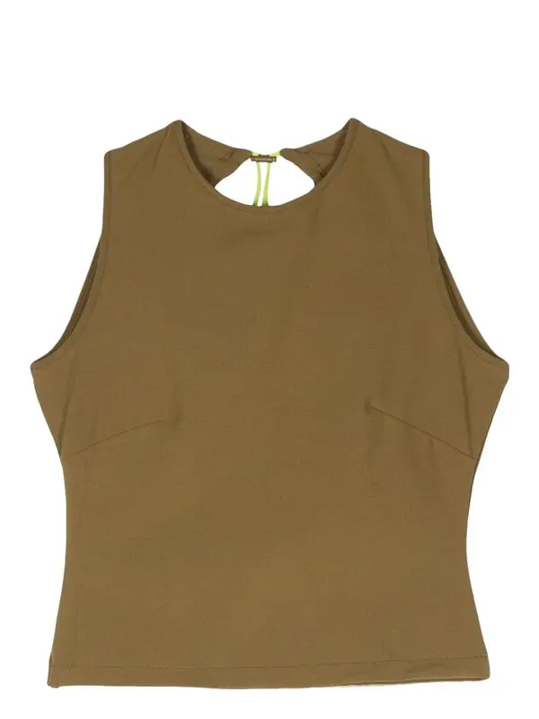 Sunnei Sleeveless Cut-out Detail Top - Green