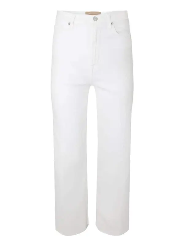 7 For All Mankind Jo High-rise Cropped Jeans - White