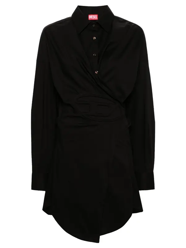 Diesel D-sizen-n1 Shirt Dress - Black