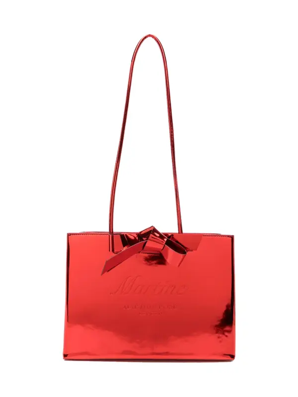 Martine Rose Logo-debossed Tote - Red