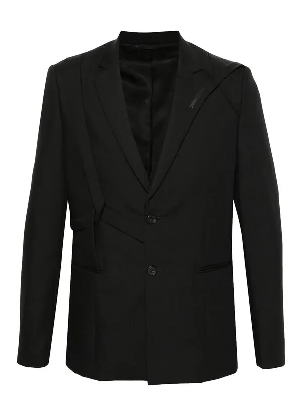 HELIOT EMIL Equilibrium Single-breasted Blazer - Black