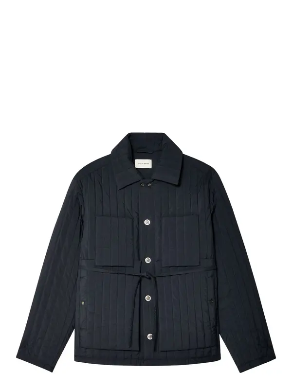 CRAIG GREEN Quilted Shirt Jacket - Black