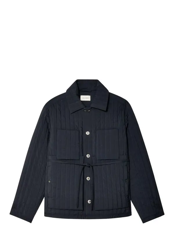 CRAIG GREEN Quilted Shirt Jacket - Black