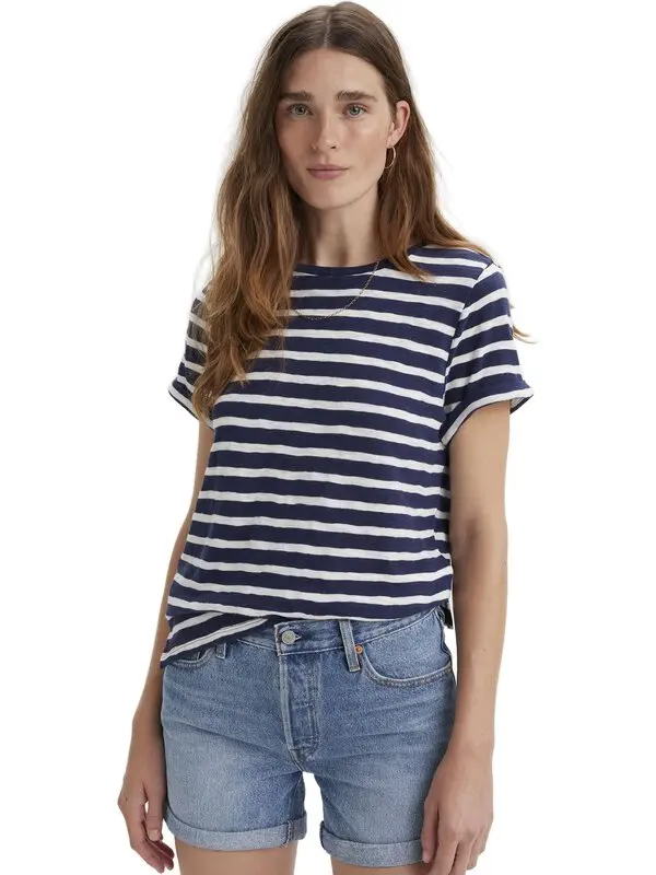 LEVI'S Margot Short Sleeve T-shirt - Navy Blue