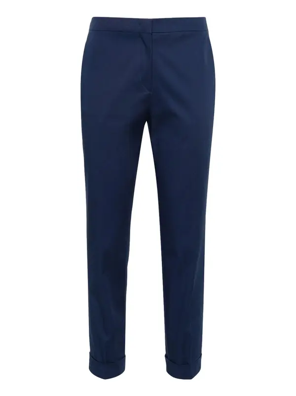 Etro Stretch-cotton Cropped Trousers - Blue