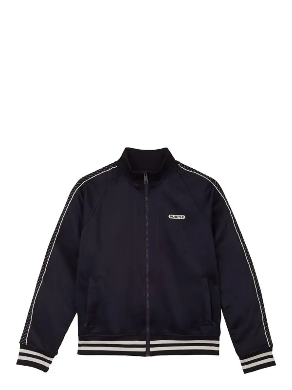PURPLE BRAND Striped-edge Jacket - Black