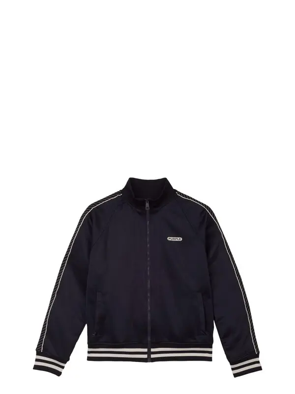 PURPLE BRAND Striped-edge Jacket - Black