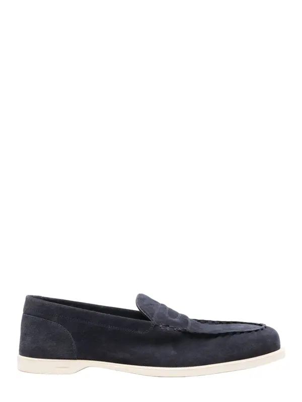 John Lobb Pace Suede Loafers - Blue