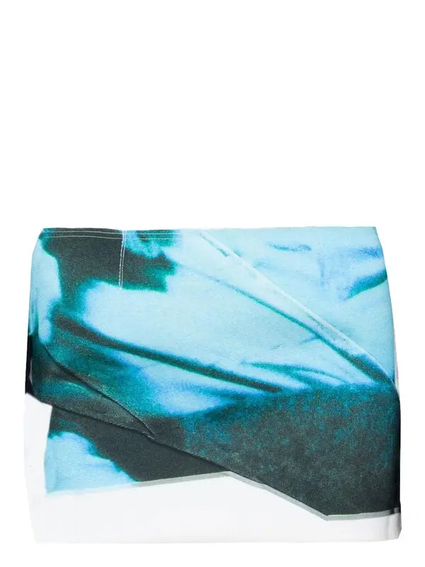 16Arlington Graphic-print Miniskirt - Blue