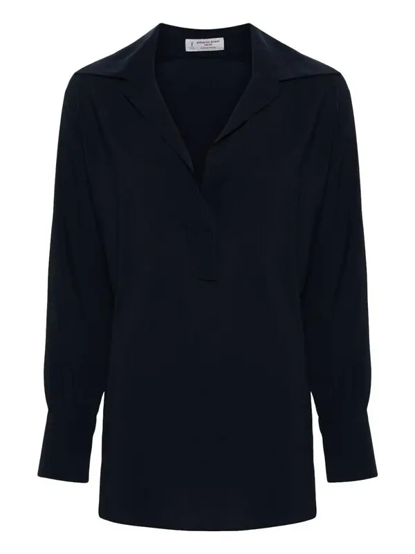 Alberto Biani V-neck Blouse - Blue