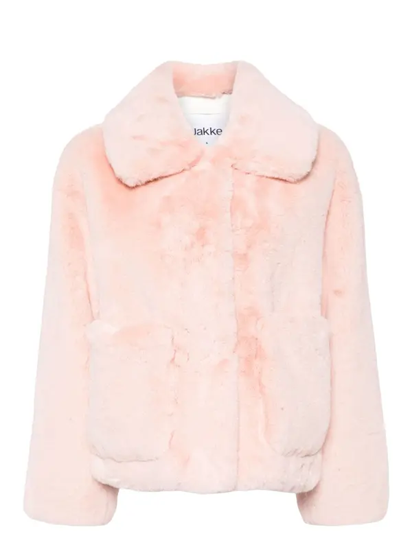 JAKKE Traci Faux-fur Jacket - Pink