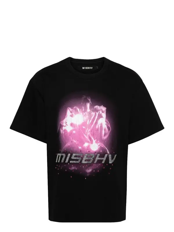 MISBHV Graphic-print Cotton T-shirt - Black