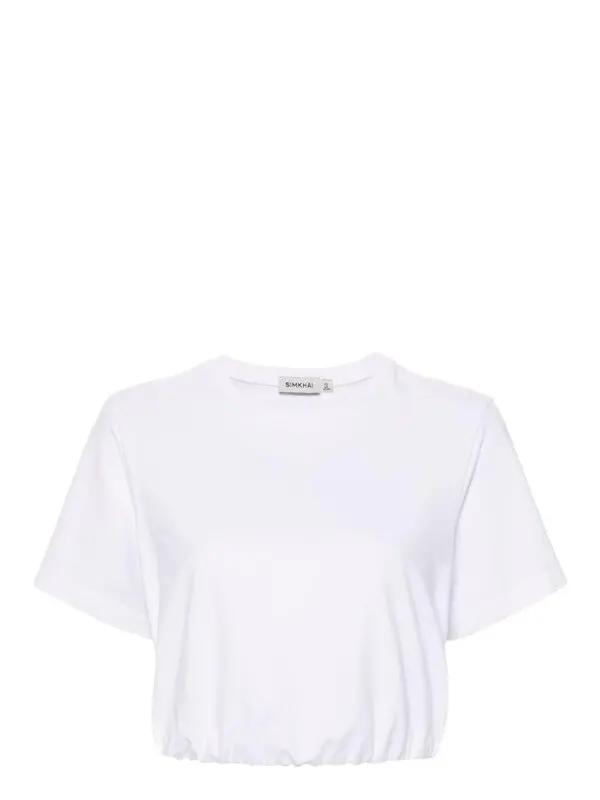 Simkhai Elasticated-waist T-shirt - White