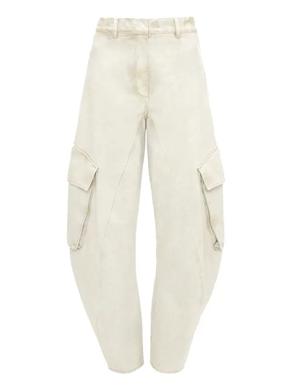 JW Anderson Twisted Cargo Jeans - Neutrals
