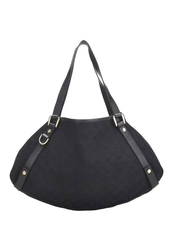 Gucci Original Gg Canvas Abbey Tote - Black
