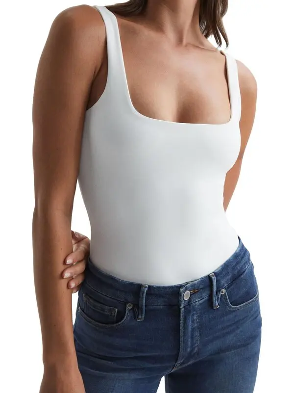 Good American Scuba Tank Bodysuit - White