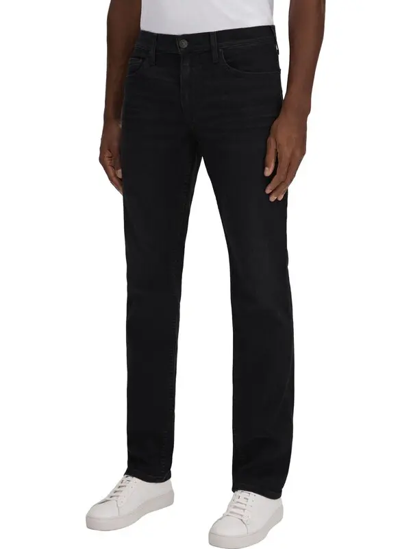 Paige Straight Leg Denim Jeans - Black