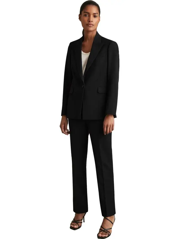 REISS Gabi Slim-fit Suit Trousers - Black