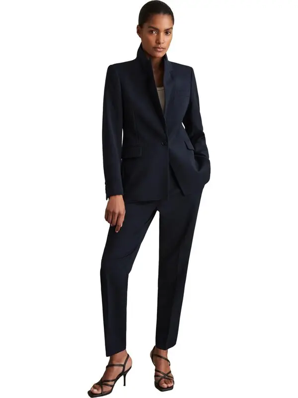 REISS Gabi Slim-fit Suit Trousers - Navy