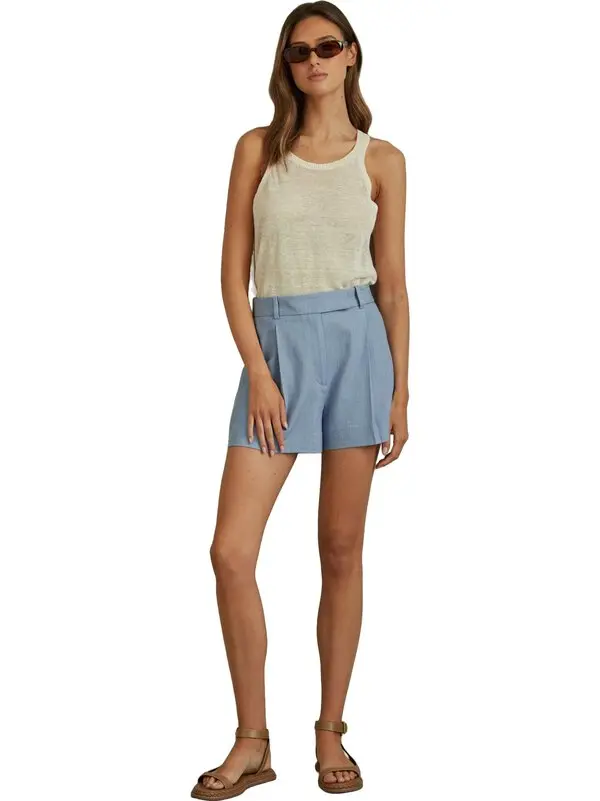 REISS June Tailored Suit Shorts - Blue