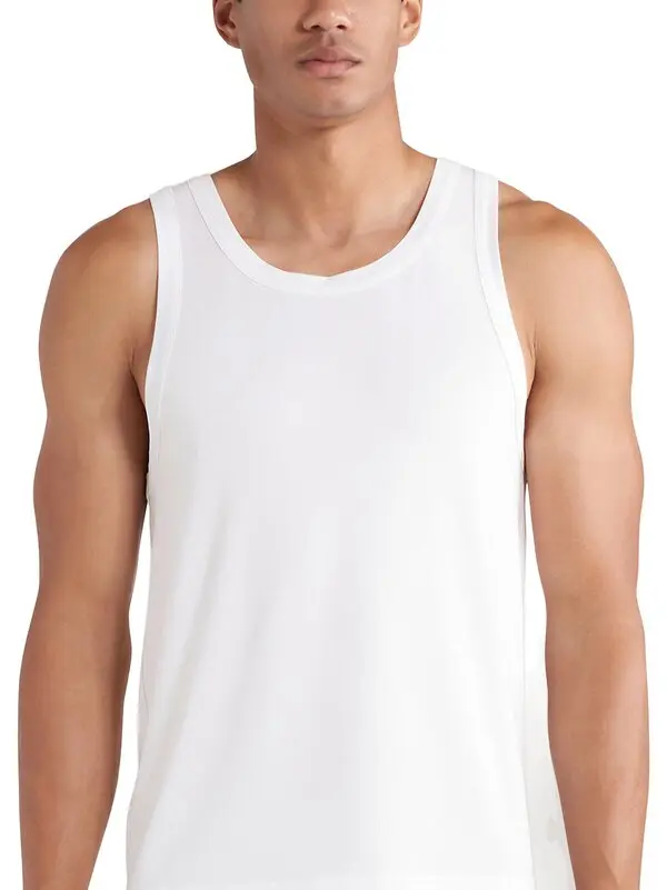 REISS X Ché Crew Neck Vest With Tencel™ Fibers - White