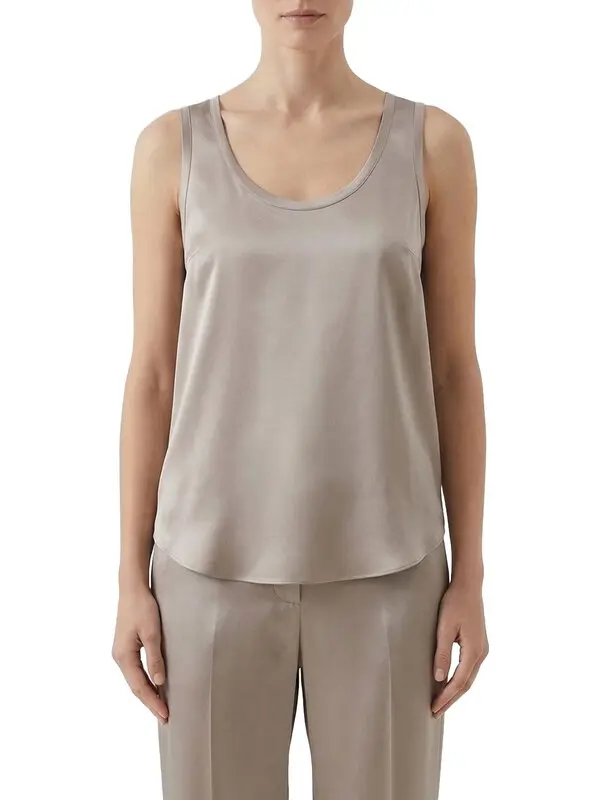 Brunello Cucinelli Sleeveless Top - Pearl