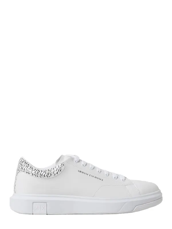 Armani Exchange Lace Up Sneakers - White