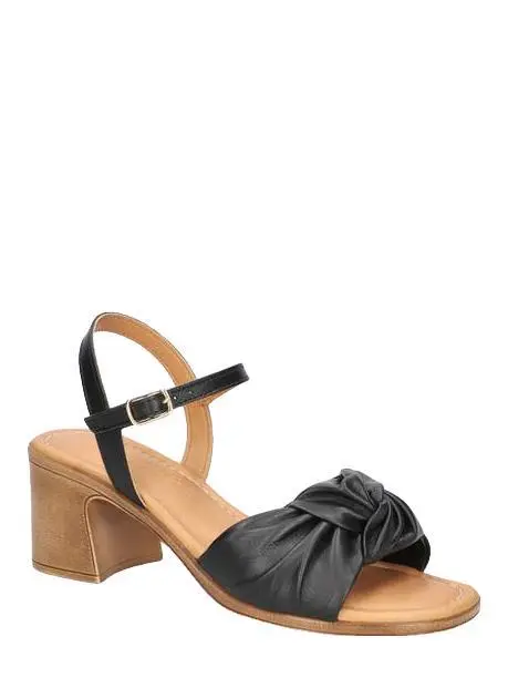 BELLA VITA Ave-italy Ankle Strap Sandal - Black Italian Leather
