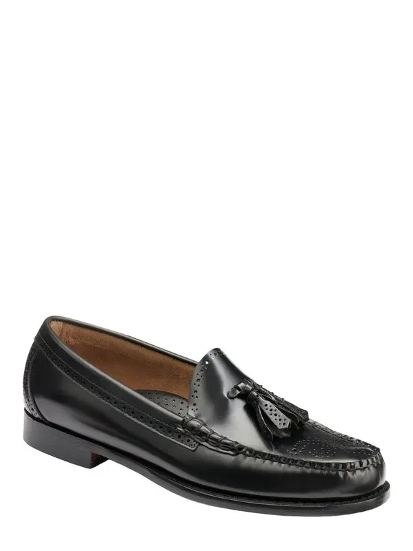 G.H.BASS Larkin Tassel Brogue Weejun Loafer - Black