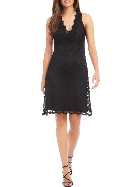 Karen Kane Lace Cocktail Dress - Black