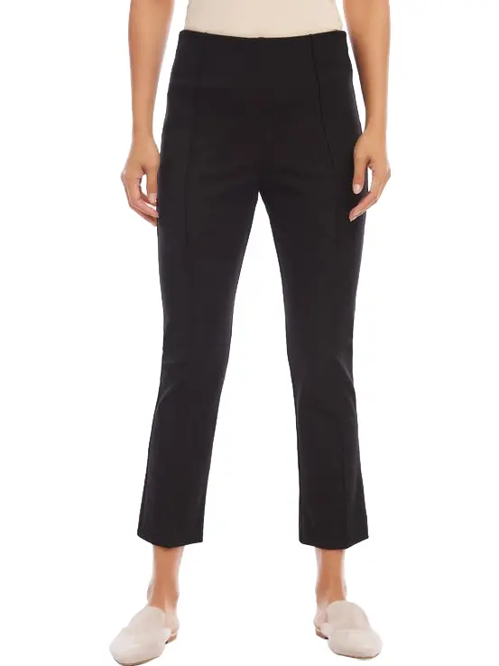 Karen Kane Pintuck Crop Pants - Black