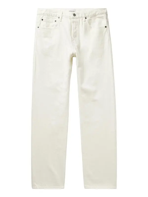 FRAME Straight-leg Jeans - White