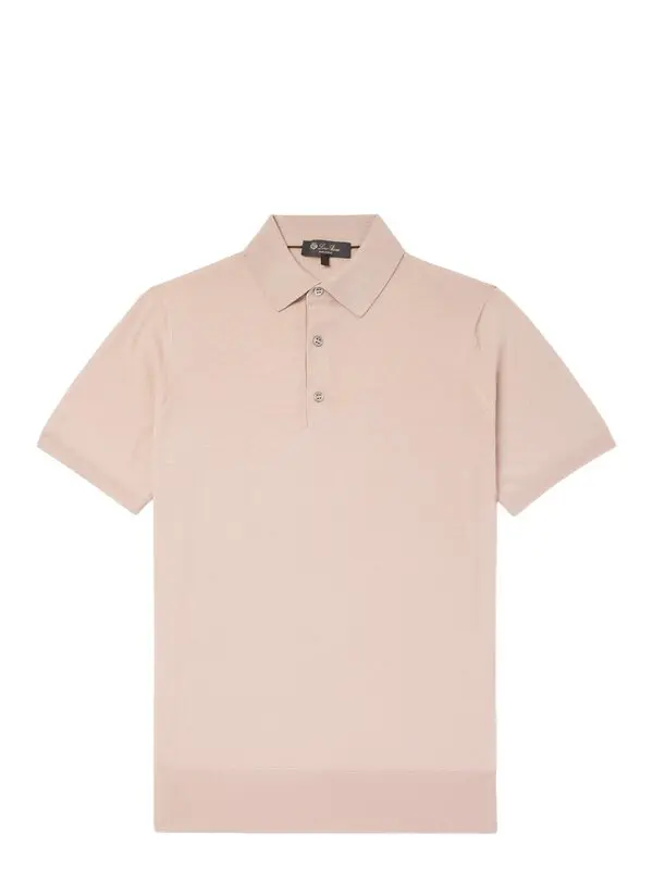 Loro Piana Wish® Wool Polo Shirt - Pink