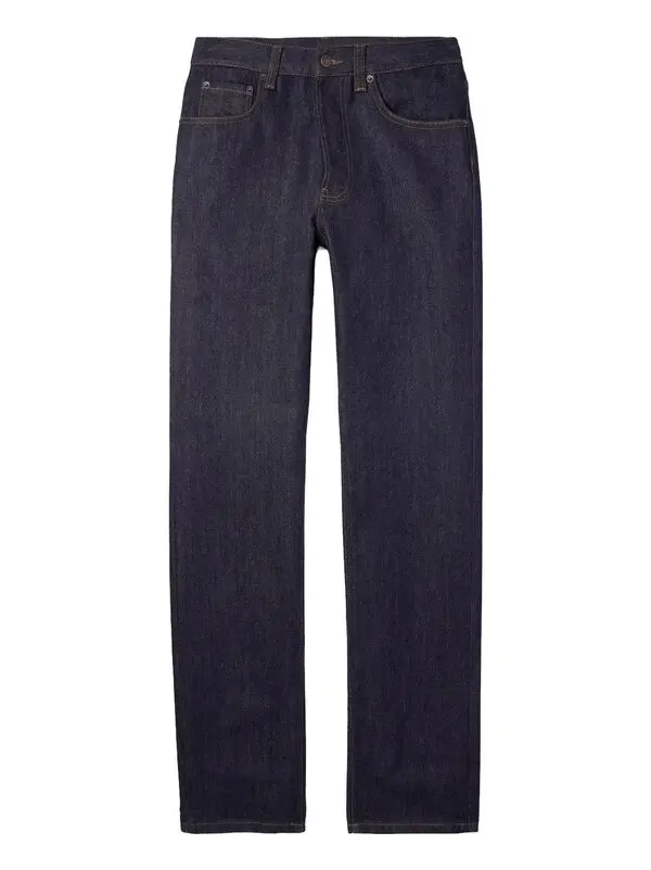 Loro Piana Slim-fit Cotton And Cashmere-blend Jeans - Blue