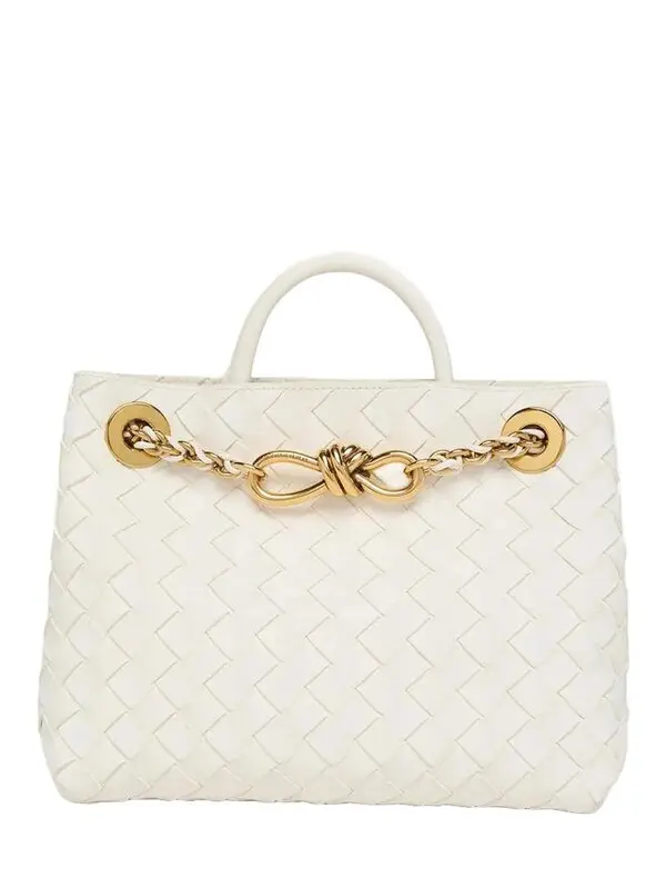 Bottega Veneta Small Andiamo Shoulder Bag - Alabaster