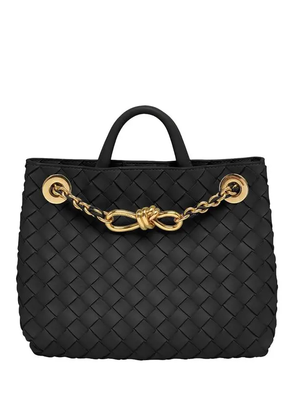 Bottega Veneta Small Andiamo Shoulder Bag - Black