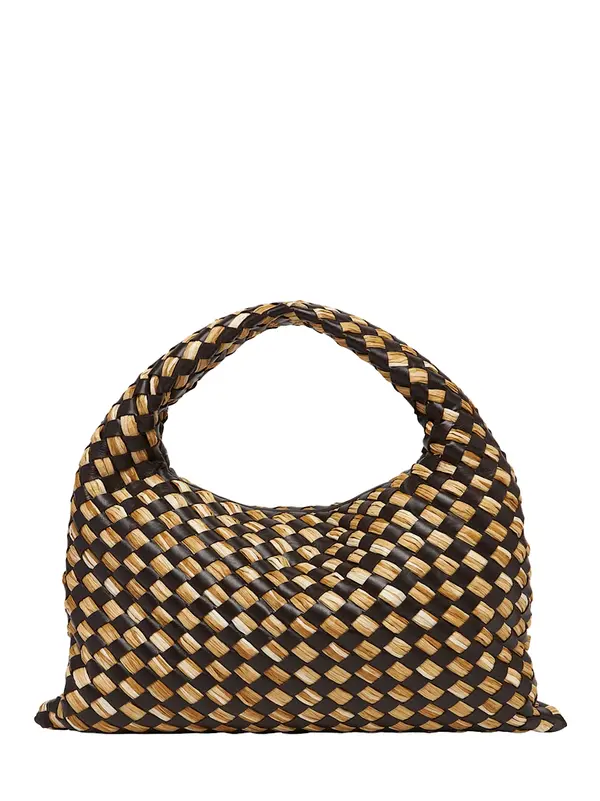 Bottega Veneta Small Hop Bag - Natural/black