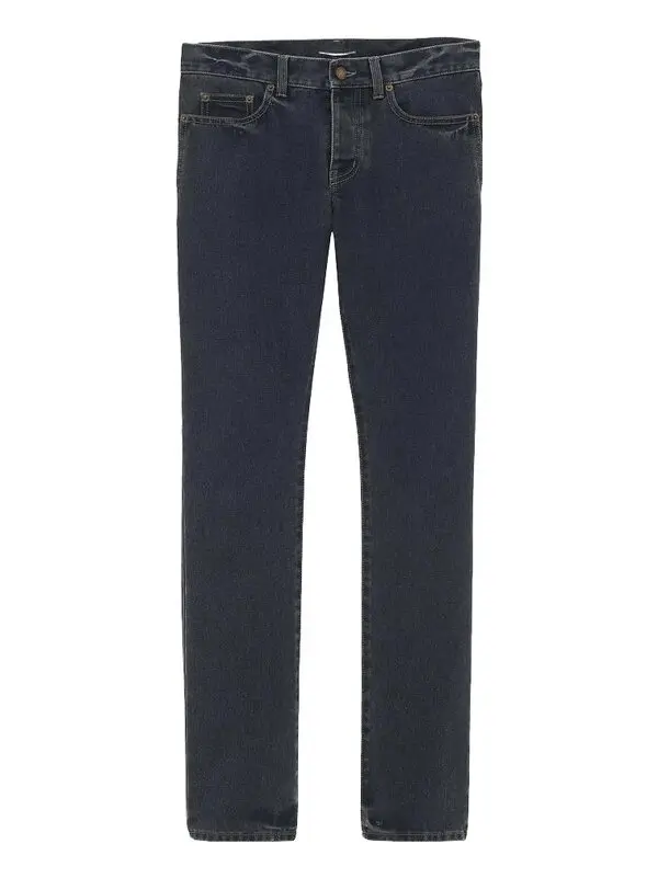 Saint Laurent Slim-fit Jeans In Denim - Dark Blue